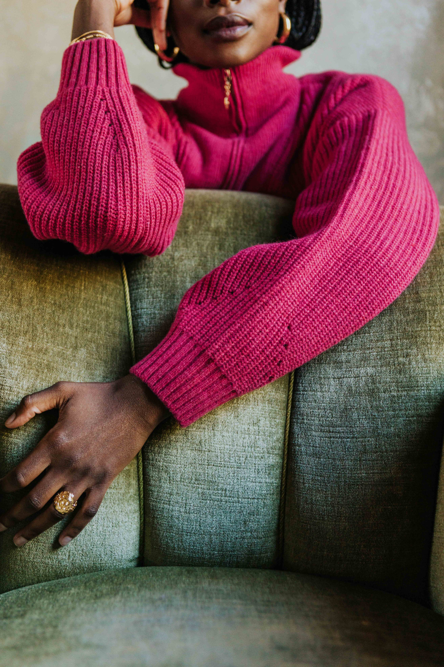 Fuschia sweater store